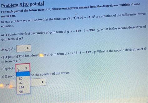 solved problem 5 [10 points for each part of the below
