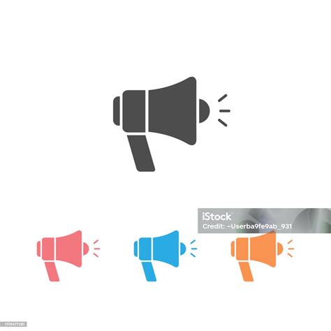 메가폰 아이콘 세트 아이콘 메가폰 싱글 아이콘 그래픽 디자인 벡터 일러스트레이션 개념에 대한 스톡 벡터 아트 및 기타 이미지 개념 개념과 주제 경계 표지 Istock