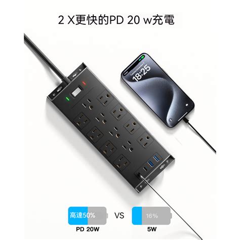 台灣 發貨 台灣專用電源插座 延長線桌面插座 Usb Type C 多功能一出十六延長綫插座 超扁頭插座 Usb插座 蝦皮購物