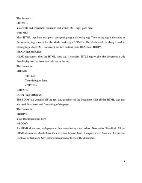 Solution Html Structure Studypool