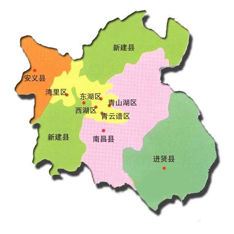 南昌市各区划分地图 南昌市各区明细 南昌市区域划分图 第2页 大山谷图库