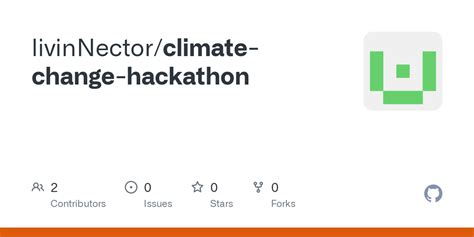 Github Livinnector Climate Change Hackathon