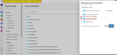Unable To Create Azure Arm Service Connection From Azure Devops Using Managed Identity Stack