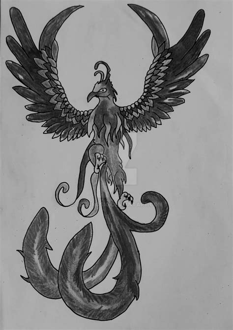 Dessin Phnix Bnw By Jducros10 On Deviantart