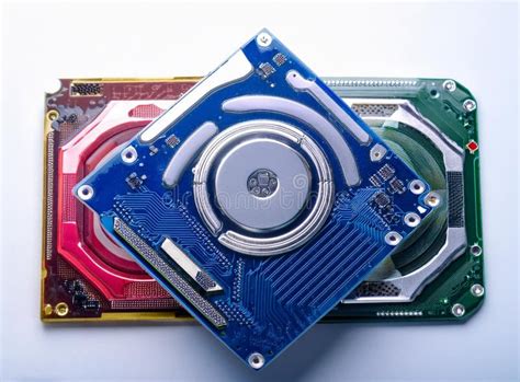 Hard Disk Storage Device Isolated On A White Background Stock Illustration Illustration Of