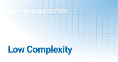 Low Complexity Rev Robotics Documentation