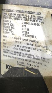 Engine Identification IH Cub Cadet Tractor Forum