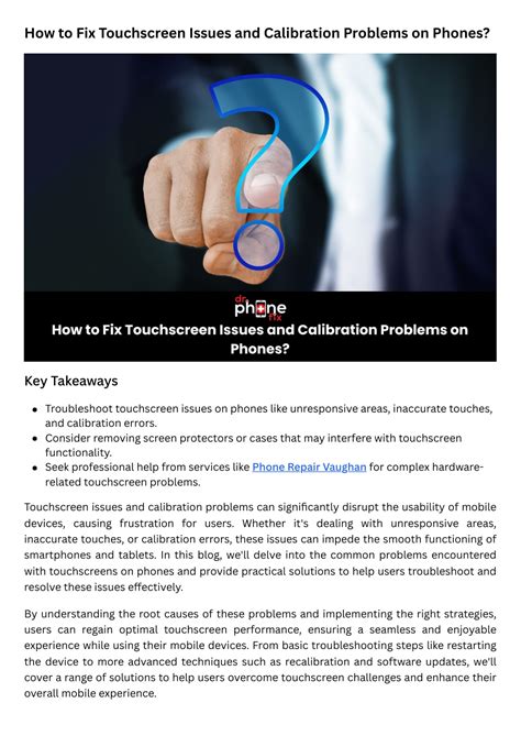 PPT How To Fix Touchscreen Issues And Calibration Problems On Phones PowerPoint Presentation