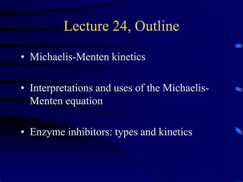 Enzyme Kinetics How It Works Michelis Menten Equation Ppt