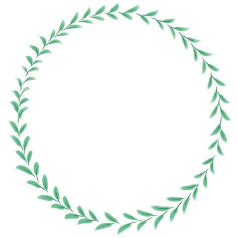 만화 핸드 드로잉 나뭇잎 일러스트 화환 테두리 만화 손으로 그린 이파리 Png 일러스트 및 Psd 이미지 무료 다운로드 Pngtree