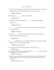 CIS Review Final Quiz Units Thru Course Hero