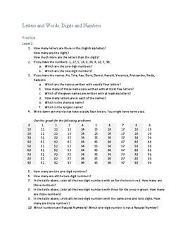 Letters And Words Digits And Numbers By Angelina Kurteva TPT