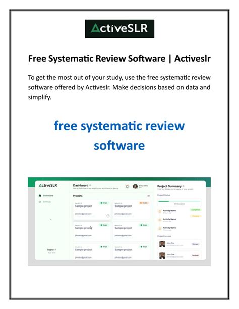 Ppt Free Systematic Review Software Powerpoint Presentation Free Download Id 14262017