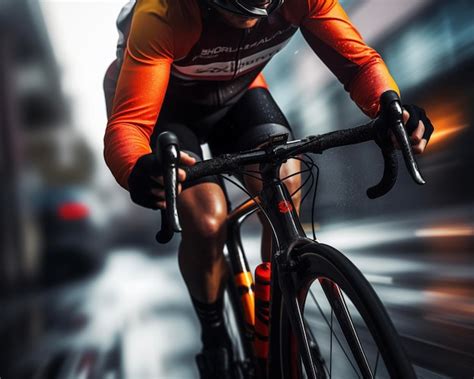 Cycling Cyclist Background Premium Ai Generated Image