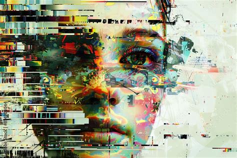 A Digital Artist Creating Abstract Art From Big Data Using Ai