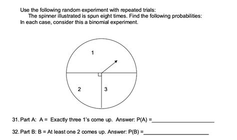 solved use the following random experiment with repeated