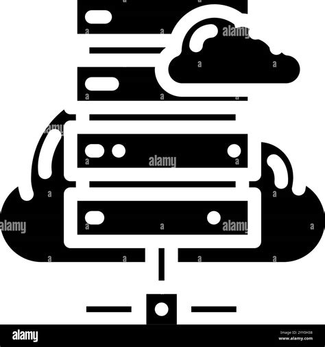 Cloud Computing Industry 4 Glyph Icon Vector Illustration Stock Vector Image And Art Alamy