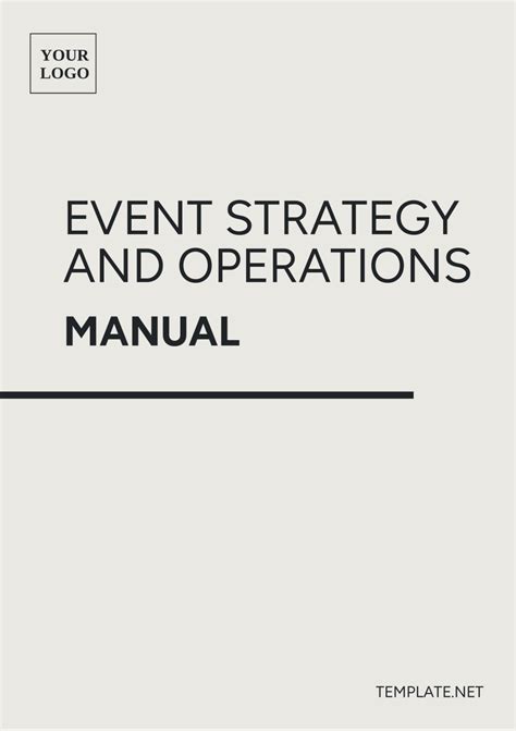 Free Operations Manual Template To Edit Online