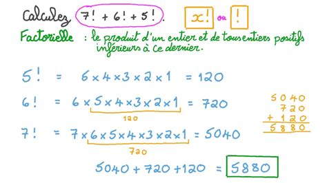 Question Video Résoudre Un Calcul Impliquant Des Factorielles Nagwa