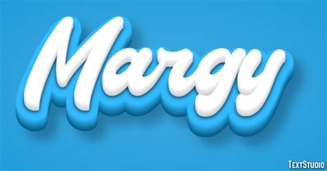 Margy Text Effect And Logo Design Name