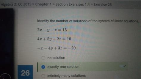 Solved Algebra 2 Cc 2015 Chapter 1 Section Exercises