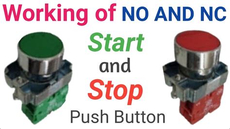 No And Nc Push Button Working What Is No Nc No And Nc Contact Element ⚡⚡ Youtube