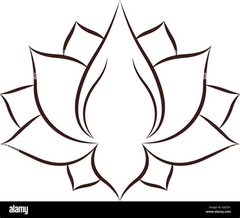 Isolated Lotus Flower Design Stock Vector Image And Art Alamy