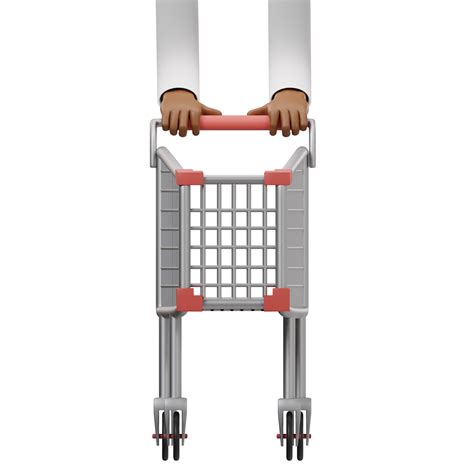 Hand Holding Shopping Cart Front View 14215784 PNG