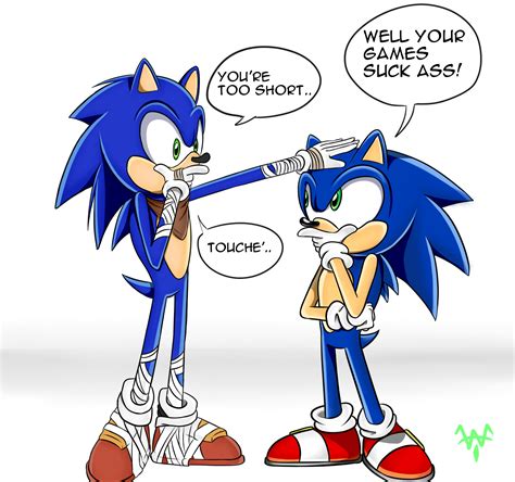 Boom Sonic And Modern Sonic Sonic The Hedgehog Know Your Meme