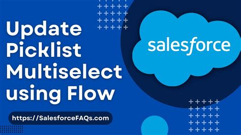 Update Picklist Multiselect Using Flow In Salesforce Youtube