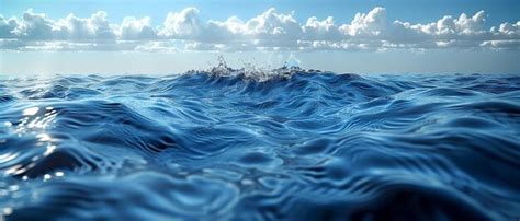 Premium Photo Rippling Water Surface With Gentle Waves