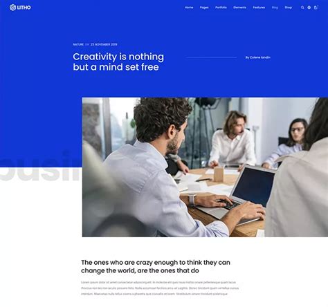 Litho The Multipurpose Elementor Wordpress Theme
