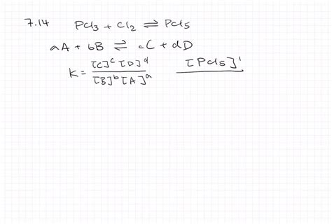 Solved Suppose The Following Reaction Is At Equilibrium Pcl3 Cl2 ⇌pcl5 A Are The Equilibrium