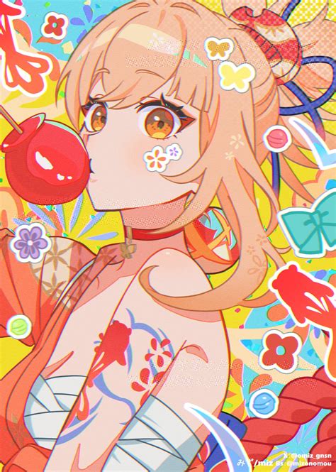 Yoimiya Genshin Impact Drawn By Miz Mi Danbooru