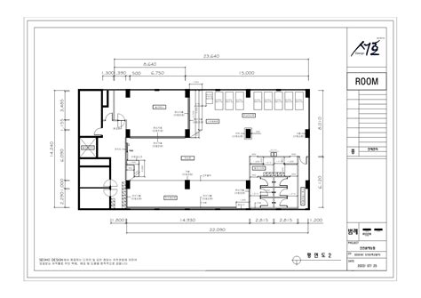 인천 부평 헬스장 평면도 3d 작업 평면도3d작업