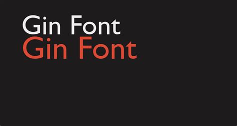 Gin Free Font What Font Is