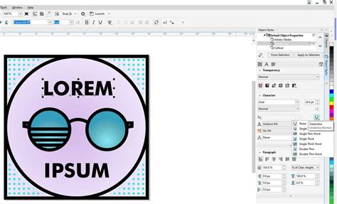 Styles And Style Sets In Vector Design Coreldraw