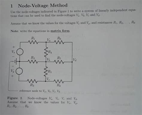 Solved Node Voltage Method Use The Node Voltages Indicated Chegg Com