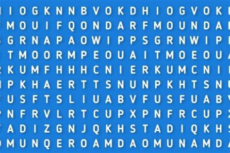 시각적 도전 알파벳 검색에서 숨겨진 유일한 단어는 무엇입니까 Infobae