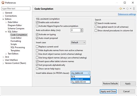 Auto Completion Not Working Properly · Issue 16481 · Dbeaverdbeaver · Github