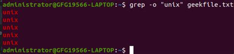 Grep Command In Unix Linux Geeksforgeeks
