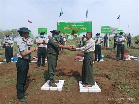 ပန်း တောင်းမြို့နယ်တွင် ၂၀၂၂ ခုနှစ်၊ မိုးရာသီ အကြို သစ်ပင်စိုက်ပျိုးပ