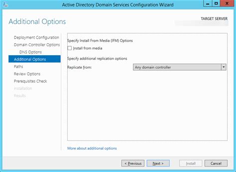 Active Directory Domain Services Configuration Wizard Additional Options Jack Stromberg