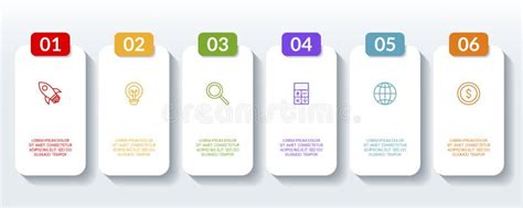 Infographics Design Template And Icons With Options Or Steps Stock Vector Illustration Of