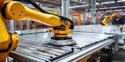 Ai 생성 Ai 생성 기계 미래 혁신 로봇 팔 손 공장 산업 프리미엄 Ai 생성 이미지