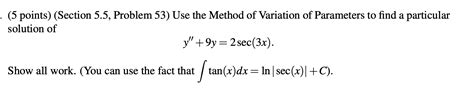 Solved 5 Points Section 55 Problem 53 Use The Method
