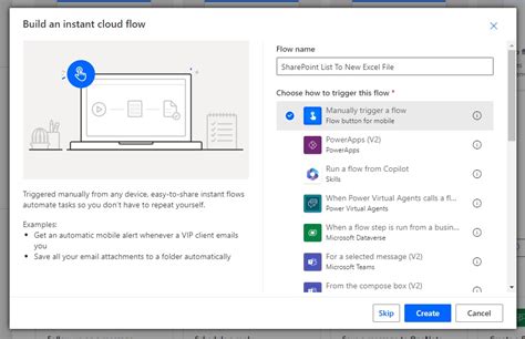 Create An Excel File And Add Rows Using Power Automate