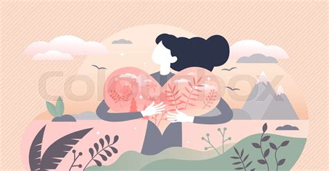 Nature Lover Vector Illustration Environment Passion Tiny Persons Concept Stock Vector