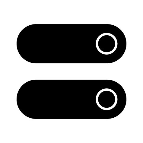 Toggle Switches Icon Vector Art At Vecteezy
