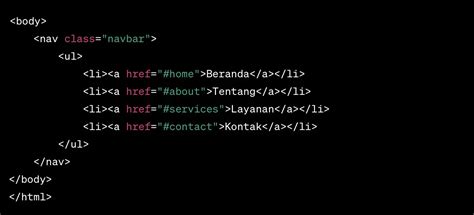Dibimbing Id Panduan Lengkap Cara Membuat Navbar Html